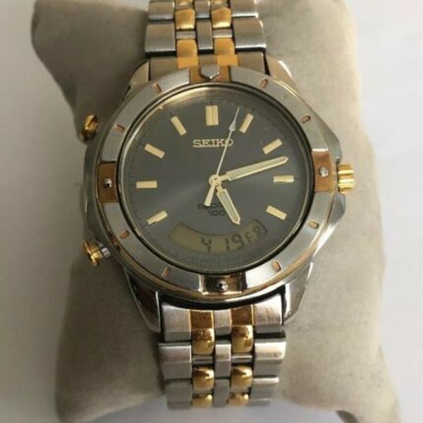 Seiko H801-7079 Ana-Digi Digital Analog Watch Vintage -new battery ...