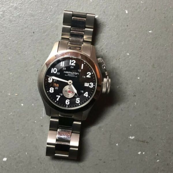Hamilton Frogman Titanium Khaki Automatic Diver Watch H774150 Sapphire ...
