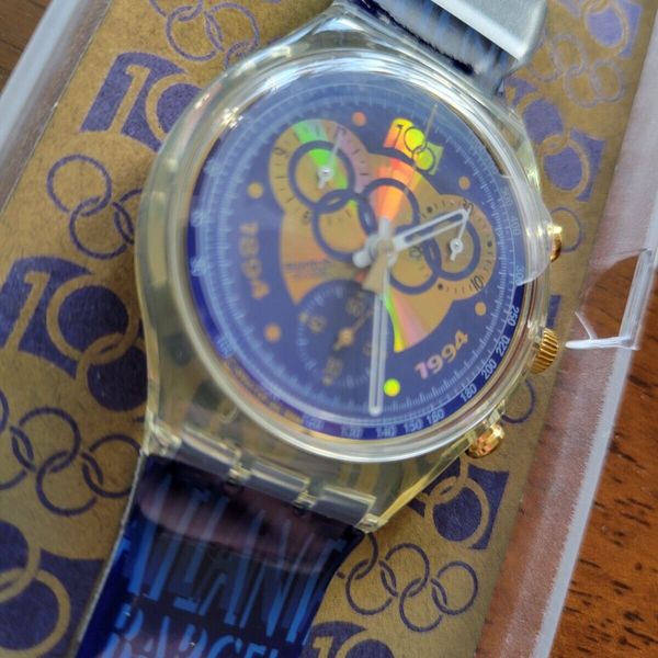 Collectors Swatch watch 1894-1994 100 Years of The Olympic New ...
