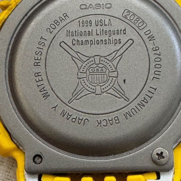 RARE Casio G Shock Gulfman DW-9700UL 1999 US Lifeguard Championships ...