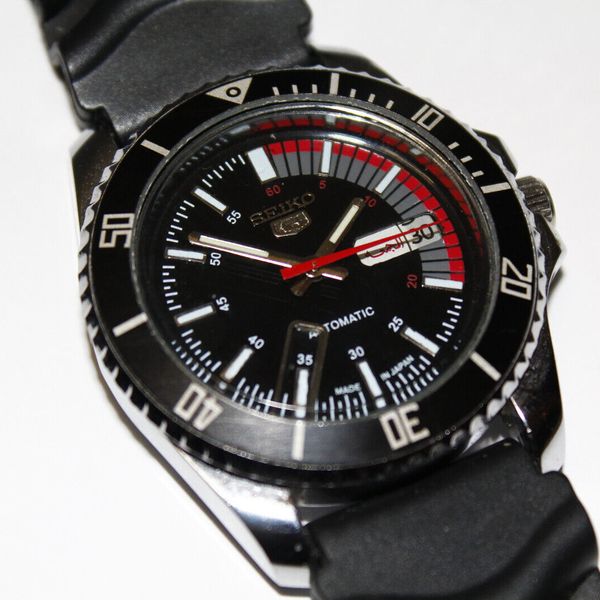 Seiko Sports 6309-5820 Vintage Day Date Divers Automatic Mens Watch ...