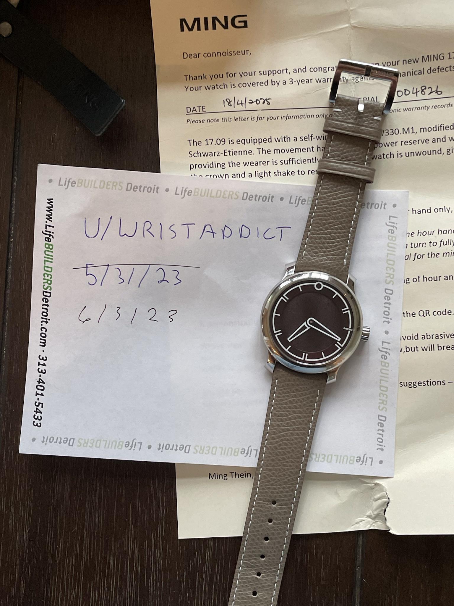 [$1,900 USD] FSOT: Ming 17.09 Burgundy | WatchCharts