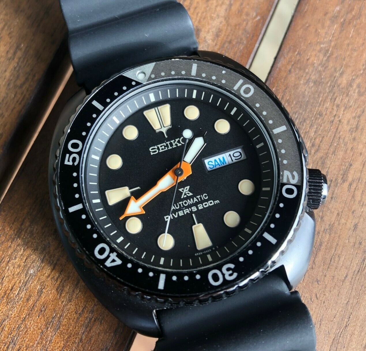 Seiko Prospex Turtle Air Diver's 200M NINJA. SRPC49K1 Limited Edition ...