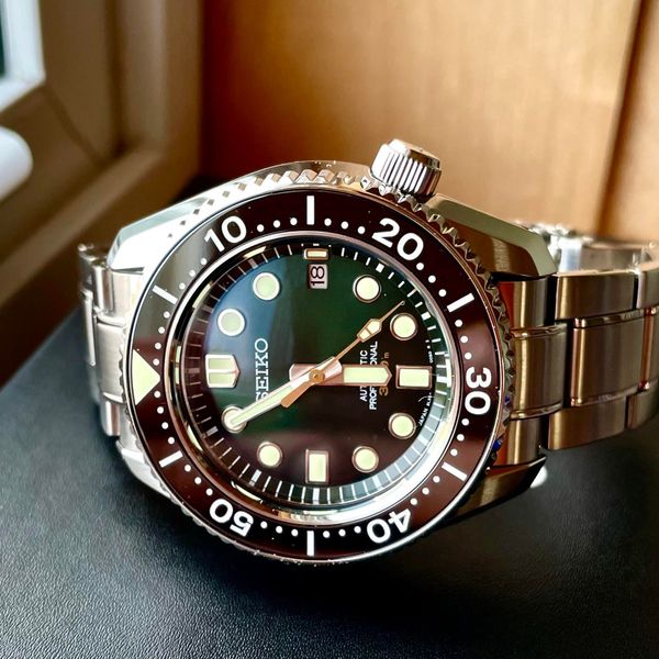 [WTS] Seiko SLA047- MM300 Green Dial/ Ceramic Partially Lumed Bezel ...