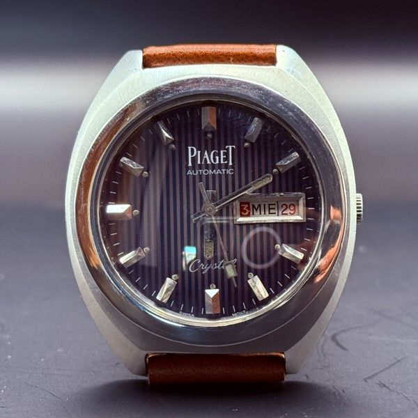 Vintage Piaget Automatic Men'S Big Case Watch Automatic Movement ...