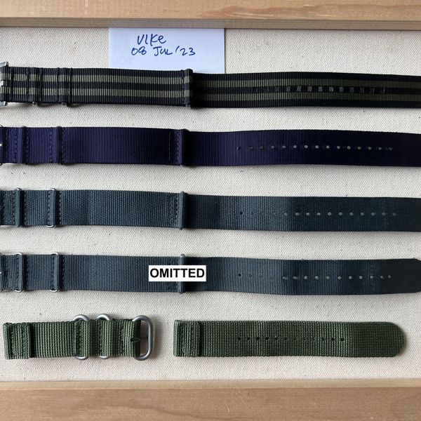 [WTS] 22mm Nato style Straps | WatchCharts