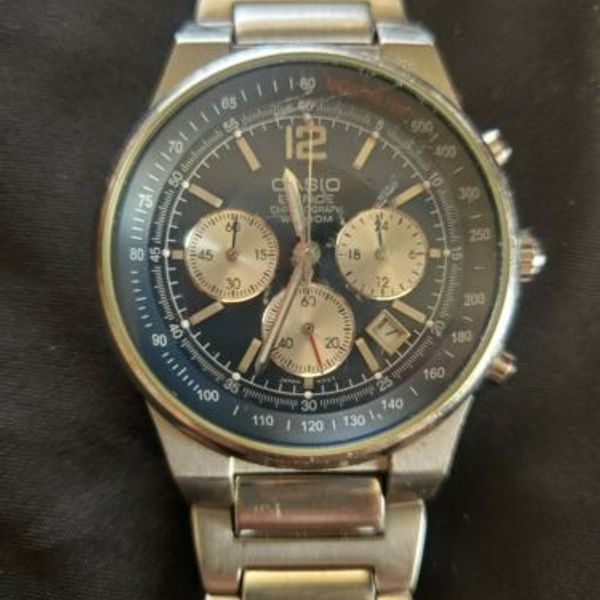 Casio Men’s Watch Edifice Chronograph EF-500 new battery | WatchCharts