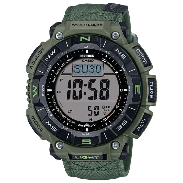 CASIO PRO TREK PRG-340B-3JF Climber Line Solar Compass Outdoor Digital ...