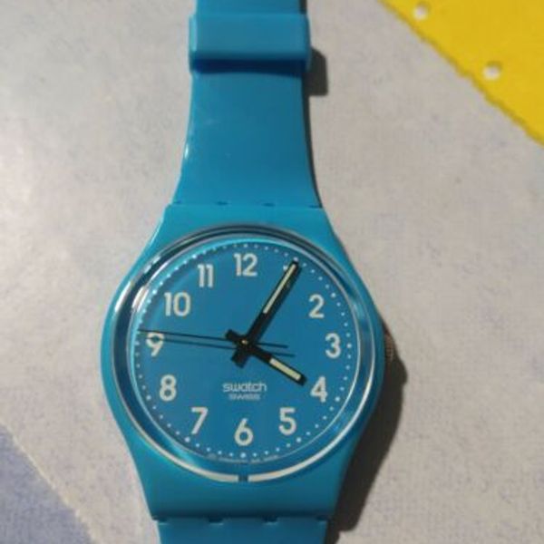 Swatch watch Sg138 SG 138 - Rise Up - Light Blue | WatchCharts Marketplace