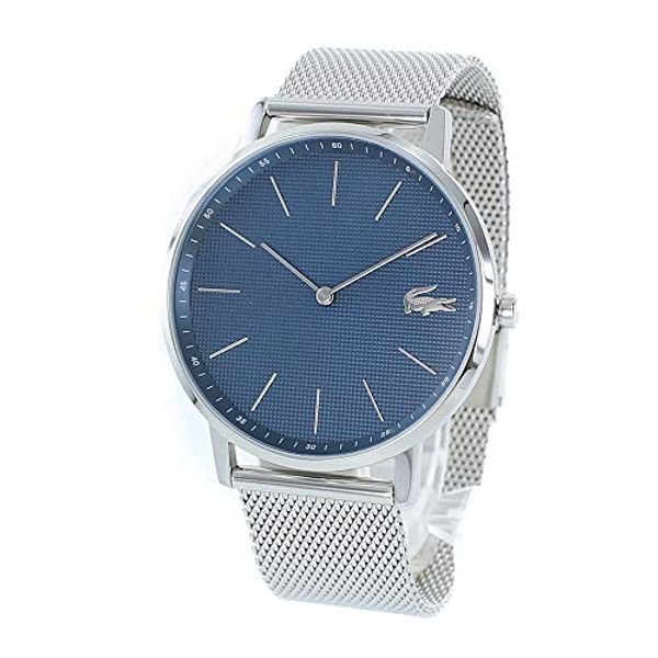 [Lacoste] LACOSTE Men's Blue Dial Blue Silver Mesh Simple Men Tokei ...