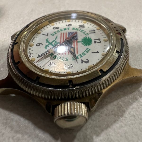 VOSTOK Vintage CADET Soviet Military Diver Watch USSR Desert Shield ...