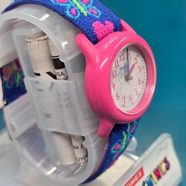 Working Timex Time Teacher Floating Butterfly Second Hand Kids ...