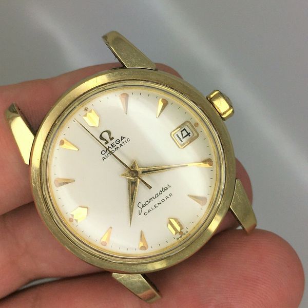 Vintage OMEGA Seamaster 17 Jewels Calendar Automatic Wristwatch cal 502 ...