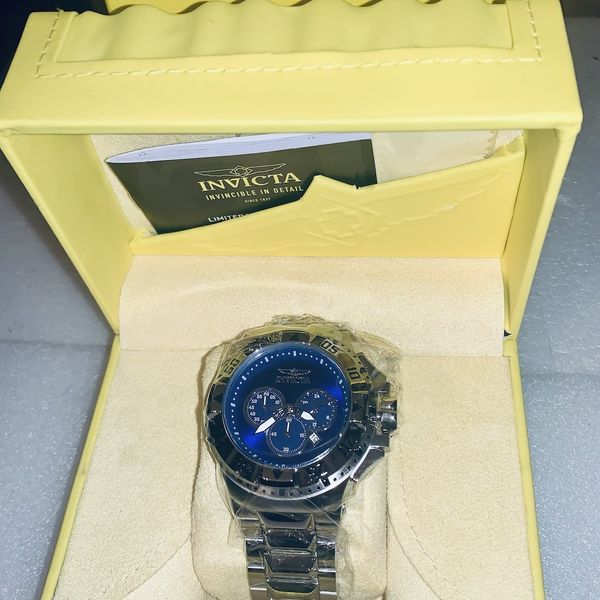 Invicta Excursion 43645 Mens Round Chronograph Blue Dial Round Analog Date Watch | WatchCharts ...