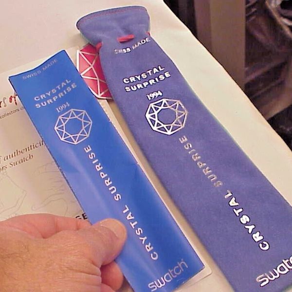 Crystal Surprise NOS 1994 Swatch Watch Club Special GZ129 with Bag ...