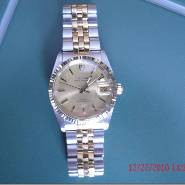 FS: Rolex Tudor Prince Oysterdate 74033 Two Tone Gold and Stainless ...
