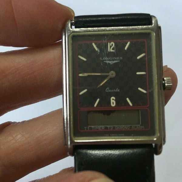 LONGINES SPLIT 5 SWISS MEN'S WATCH RETRO LONGINES QUARTZ ANALOG DIGITAL ...