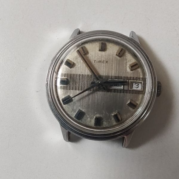 Pair Of Vintage Timex Men's Watches Barcode Dial Mercury & Marlin ...