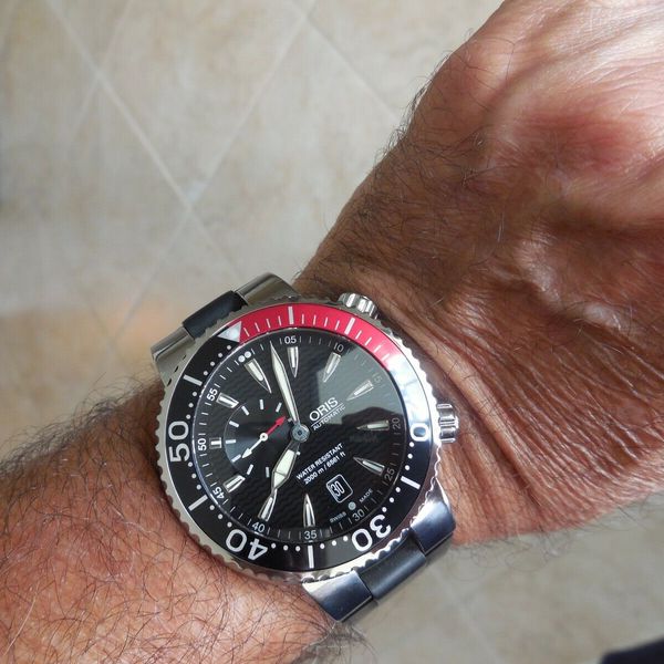 ORIS Carlos Coste Limited Edition Chronograph 2000M Auto Titanium Dive ...