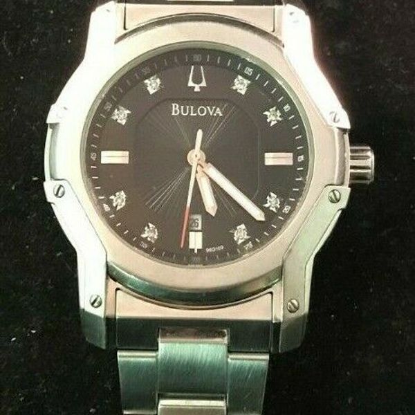 BULOVA C8671513 WATCH - WATER RESISTANT- STAINLESS STEEL - TESTED ...
