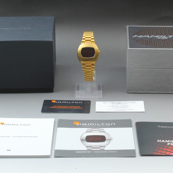 Limited Near MINT New Battery Hamilton PSR H524240 Men's Quartz Watch ...