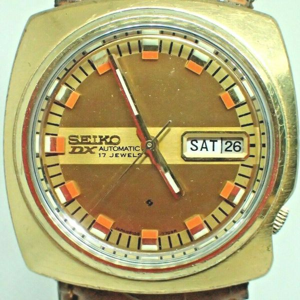 Vintage S/S 1972 Men's Seiko DX 17 Jewel Automatic Watch 6106-7539 new crystal | WatchCharts ...