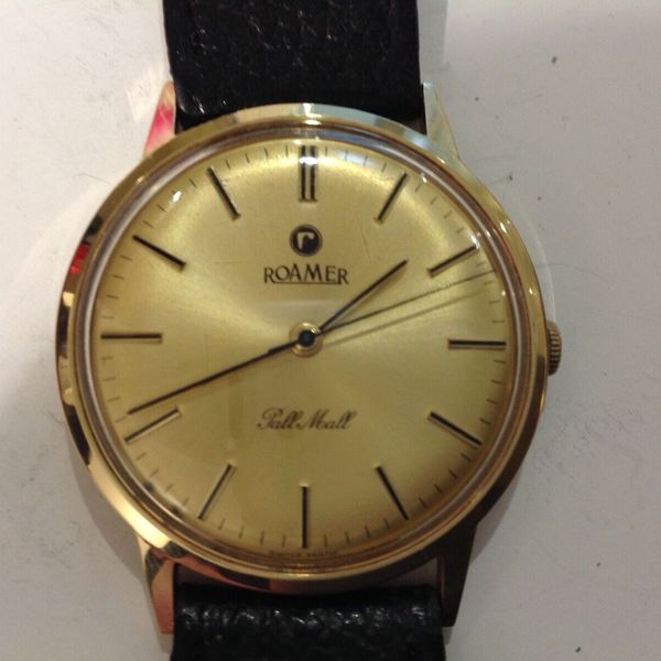 Roamer Swiss 14ct solid gold Pall Mall in authentic condition. Original ...
