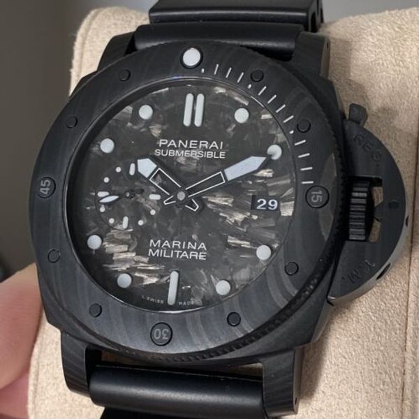 Panerai Luminor Submersible Carbotech Marina Militare Carbon PAM 979 ...