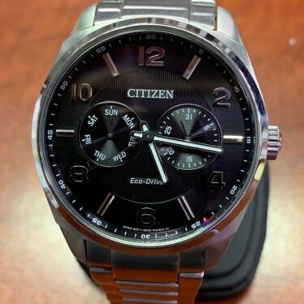 CITIZEN ECO DRIVE WATCH STAINLESS STEEL 8635-S083796 Solar Powered! *2 ...