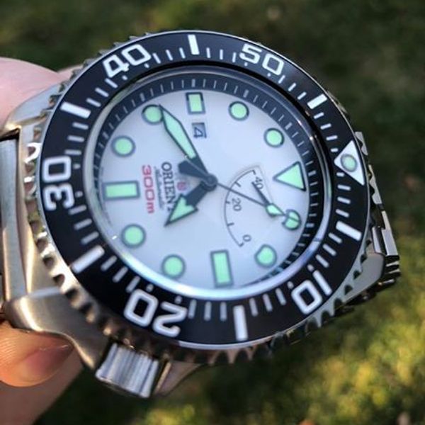 FSO: ORIENT SATURATION DIVER WHITE DIAL HUGE KIT | WatchCharts