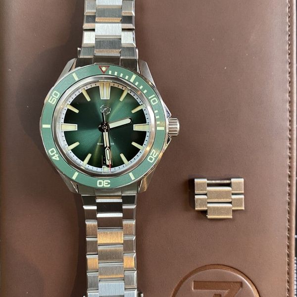 [WTS] Zelos Swordfish 40MM Emerald Green - $300 | WatchCharts Marketplace