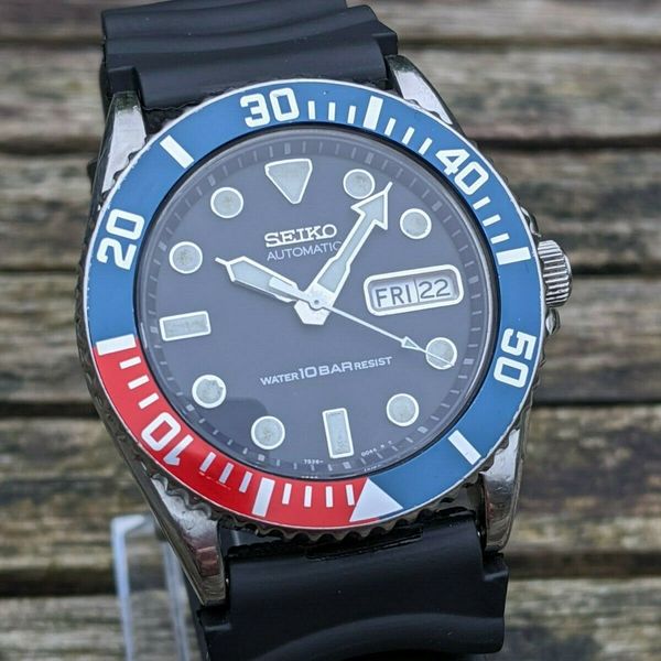 Seiko 7S26-0040 SKX033 Pepsi Midsize Diver - Excellent Original ...