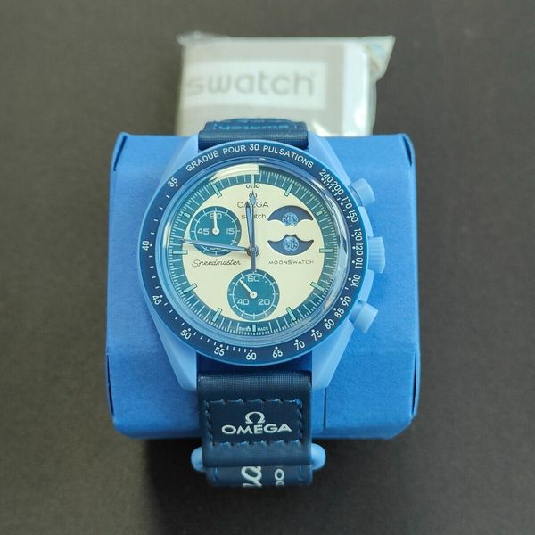 Swatch #Moons watch MISSION TO THE SUPER BLUE MOON PHASE | WatchCharts ...