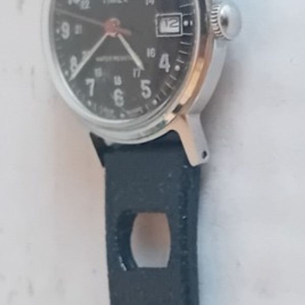 VINTAGE 1973 TIMEX SPRITE MILITARY STYLE WATCH.MADE GREAT BRITAIN ...