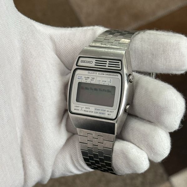 Rare Vintage Seiko Digital Alarm Chronograph Watch A158-5000 JDM 1970s ...