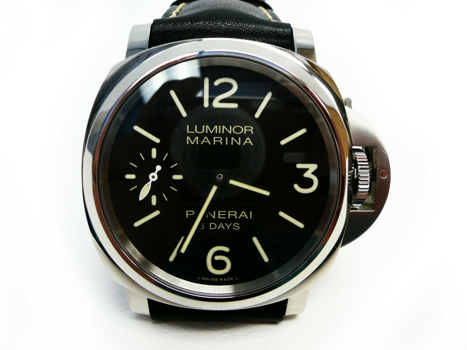 Panerai Luminor Marina PAM 510 44mm In-House 8-Day Steel Wristwatch ...