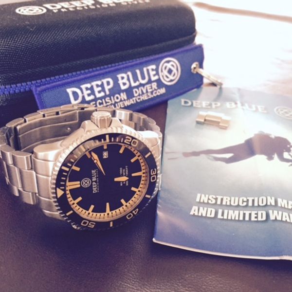 SOLD Deep Blue MASTER 1000M AUTOMATIC CERAMIC BEZEL DIVER Orange ...