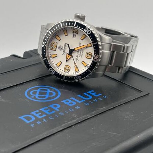 Deep Blue Alpha Marine 500 Menâ s Automatic Watch - Full Lume Dial ...