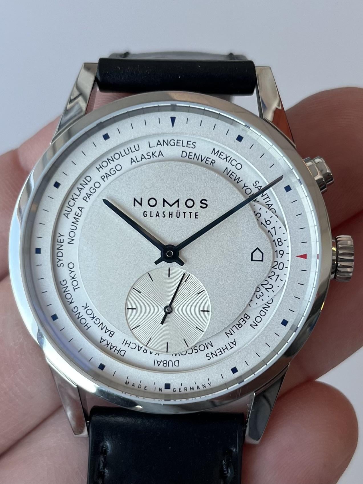 [WTS][US] Nomos Zurich World Time 805 - White - Full Set | WatchCharts ...