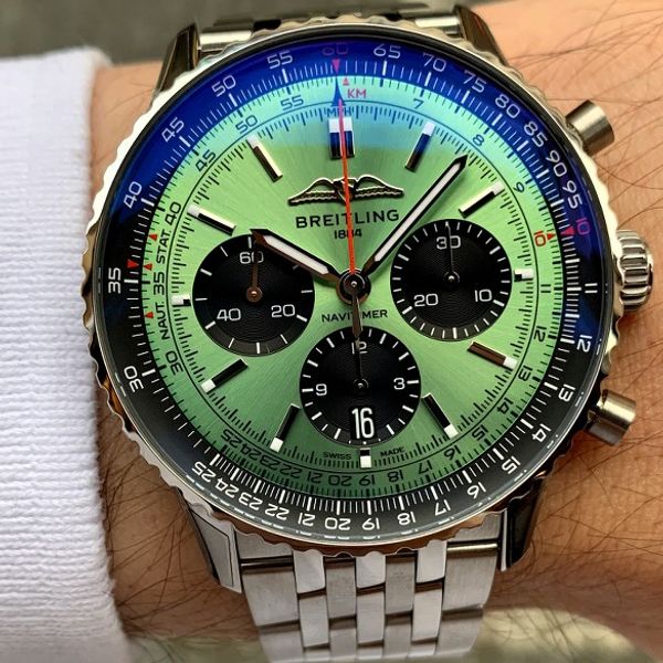 FS: Breitling Navitimer B01 Mint Green Boutique Edition 43mm NEW 2022 ...