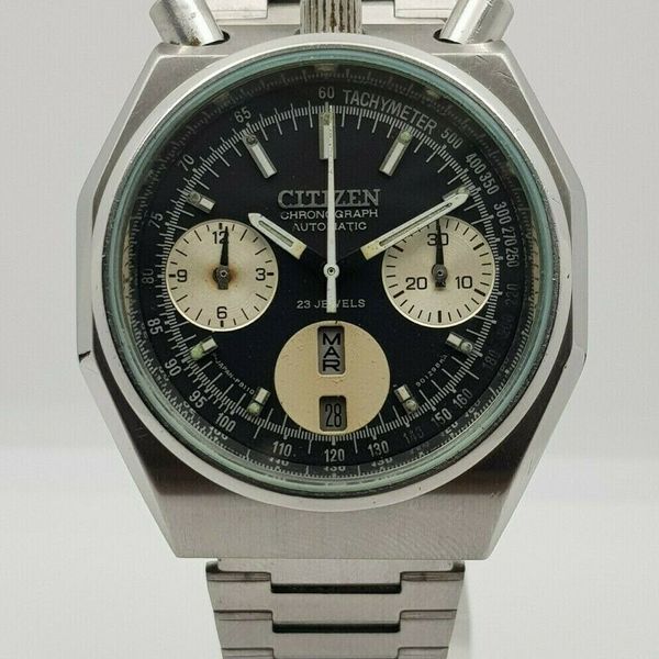 VINTAGE CITIZEN BULLHEAD CAL. 8110 CHRONOGRAPH OCTAGON REF. 67-9356 ...