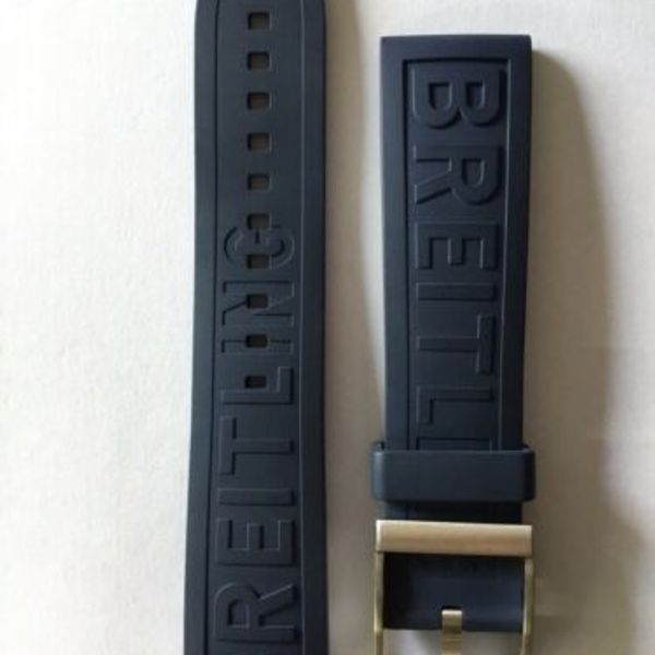 BREITLING Blue Rubber Strap New Genuine Original | WatchCharts