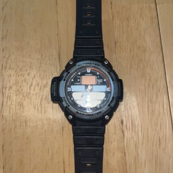 Men's CASIO Twin-Sensor Hybrid Watch SGW-400H Needs Battery | WatchCharts Marketplace