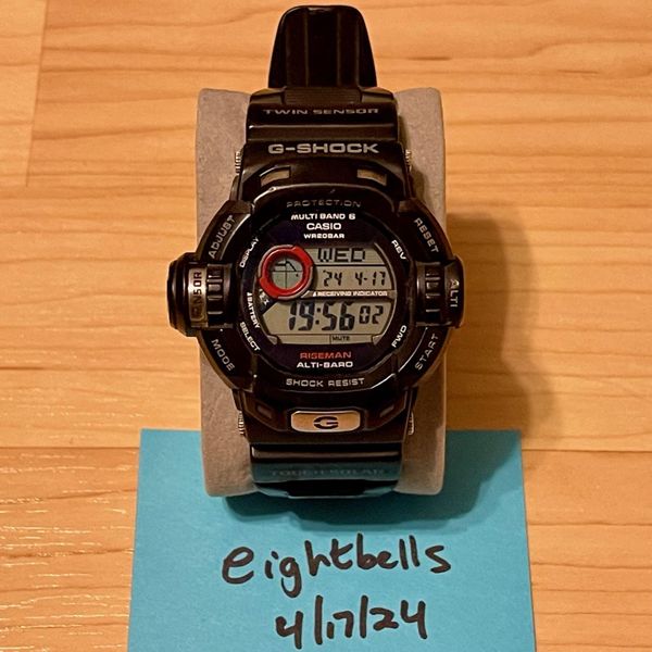 [WTS] Casio G-Shock G-8100-1 Vintage Dual Illuminator Black Negative ...