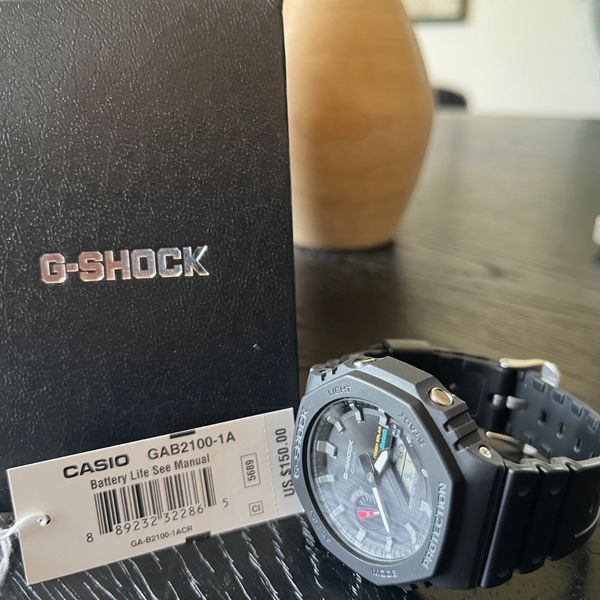 Casio G-Shock Analog-Digital Tough Solar Carbon Core Black Watch ...