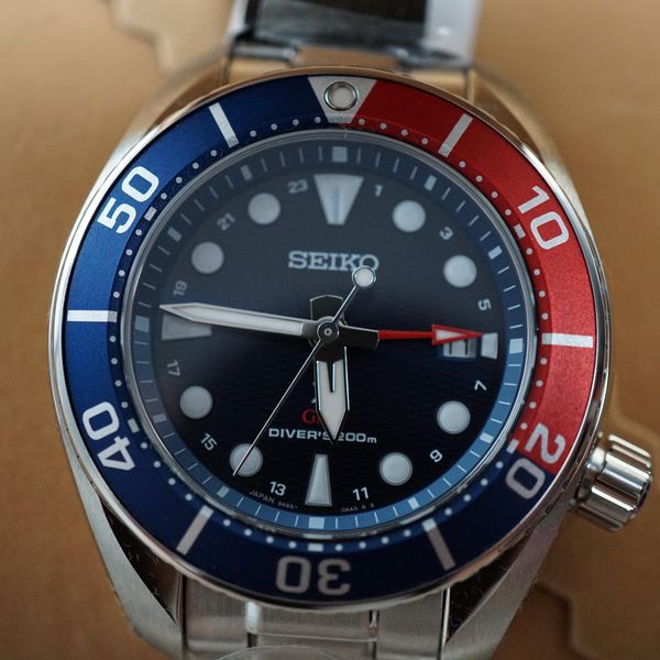 [WTS] New Seiko Prospex SBPK005 5K65 Solar Quartz GMT Pepsi Sumo Divers ...
