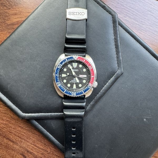 Seiko SRP779 Turtle Prospex Men Pepsi Red Blue Automatic Air Diver 4R36 ...