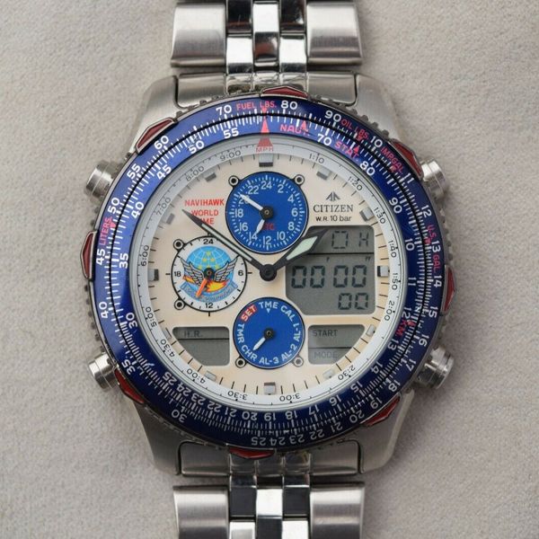 Citizen Promaster JASDF Blue Impulse NaviHawk World Time Watch C300 ...