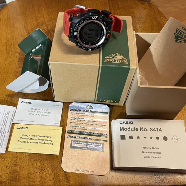 WTS ~ Casio ProTrek PRW-3500y-4cr full kit | WatchCharts Marketplace