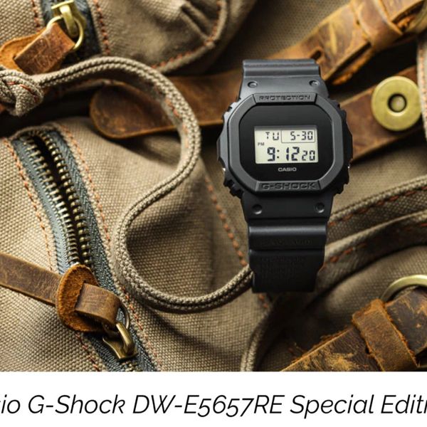 Gshock Matt black 5657 40th anniversary | WatchCharts Marketplace